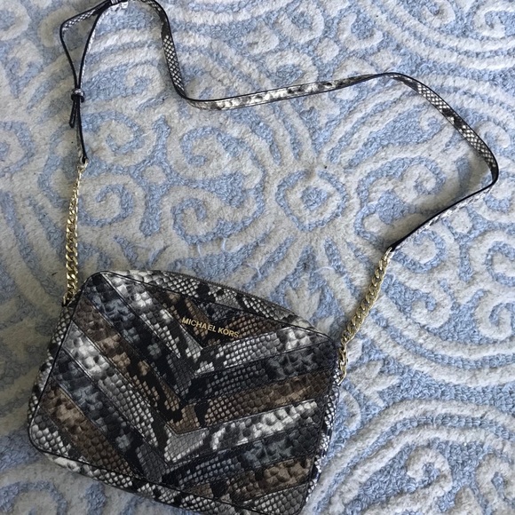 MICHAEL Michael Kors | Bags | New Michael Kors Snakeskin Crossbody ...